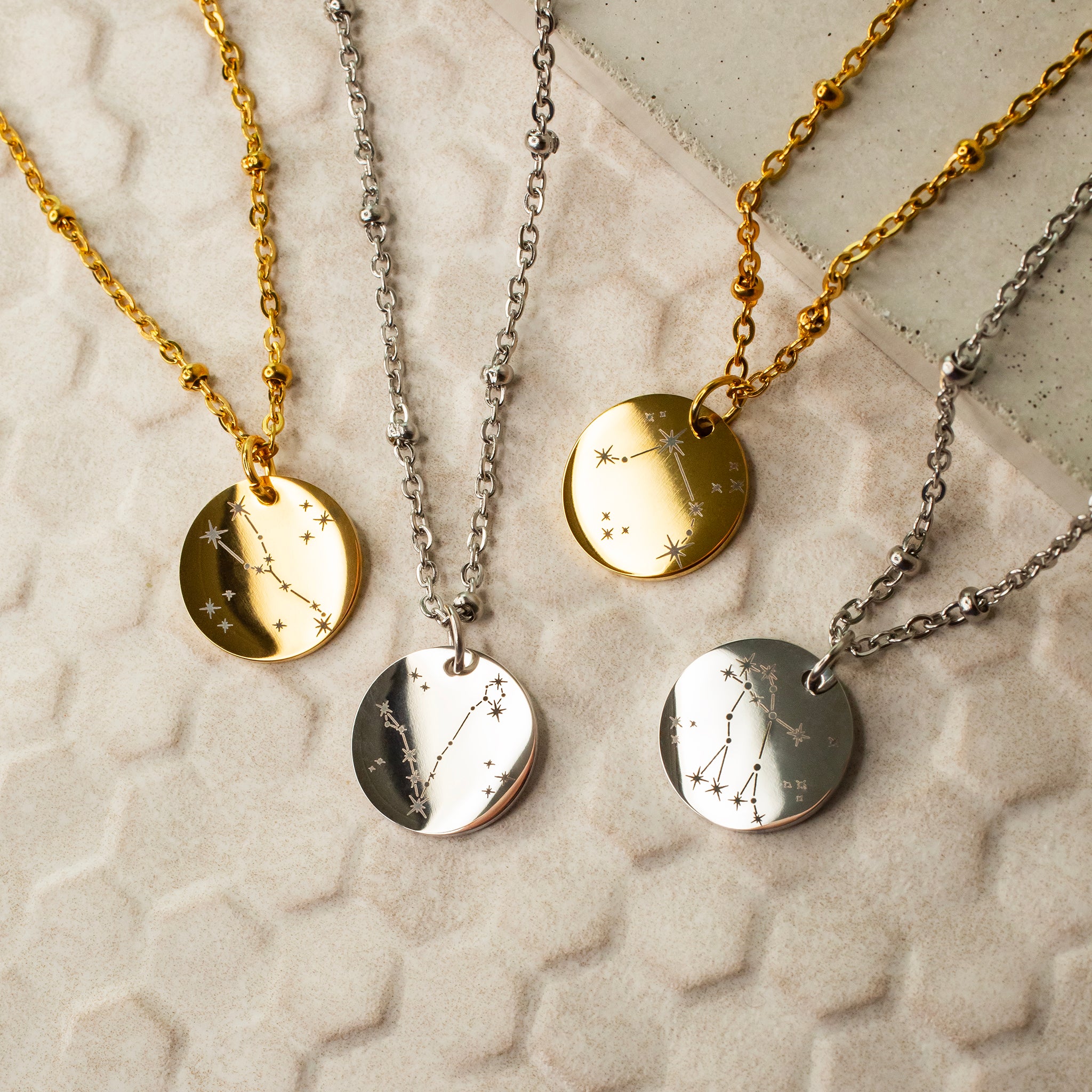 Constellation Engraved Pendant Necklace – Grayling