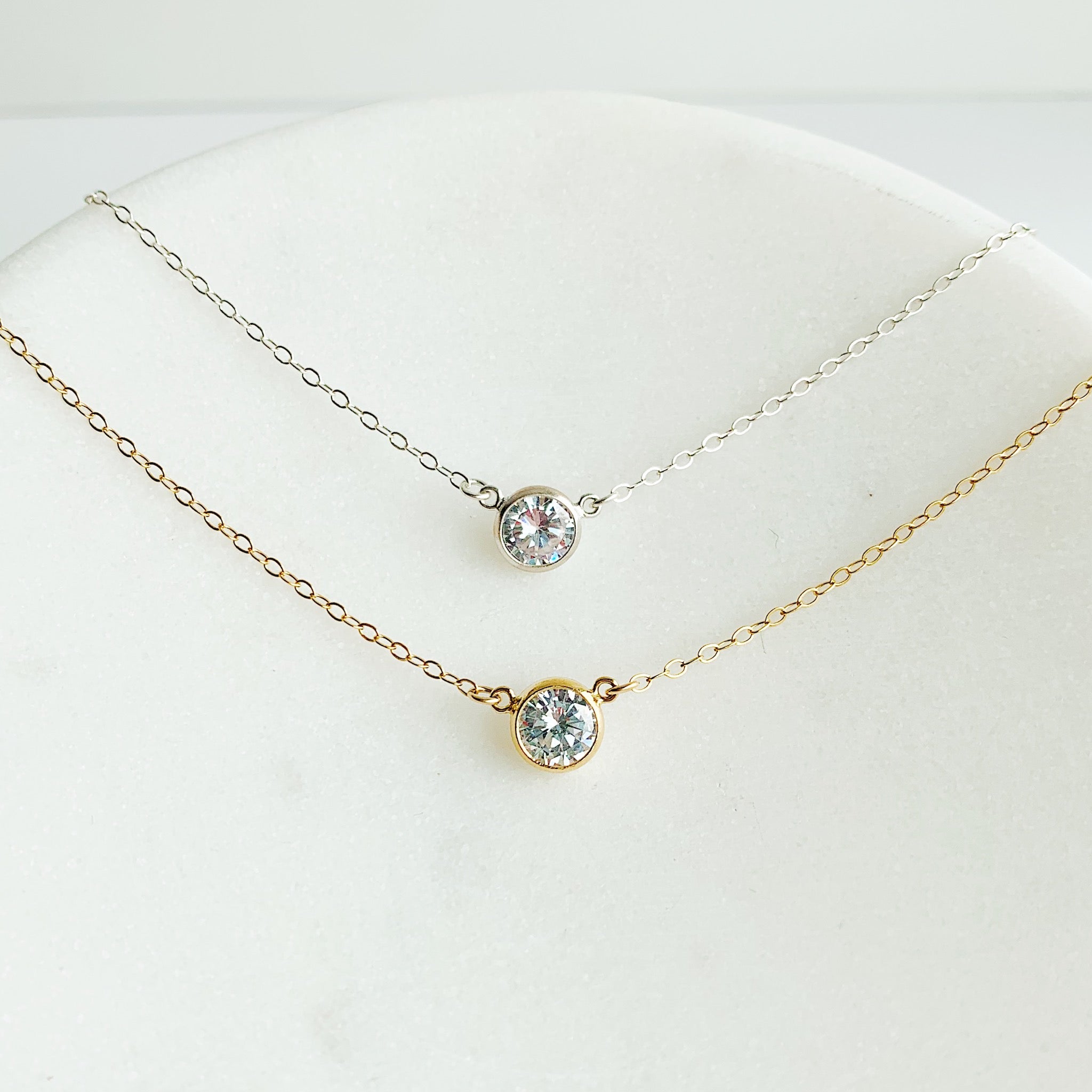 Collette Solitaire Necklace – Grayling